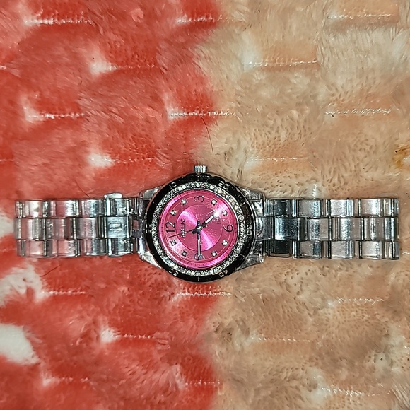 Relic | Accessories | Relicby Fossil Womens Clear Acrylic Band Pink ...